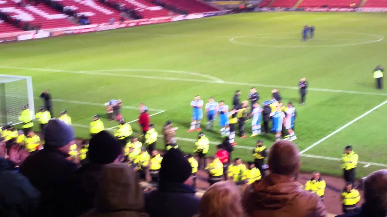 Chester FC fans after the Barnsley FC FA cup game - YouTube