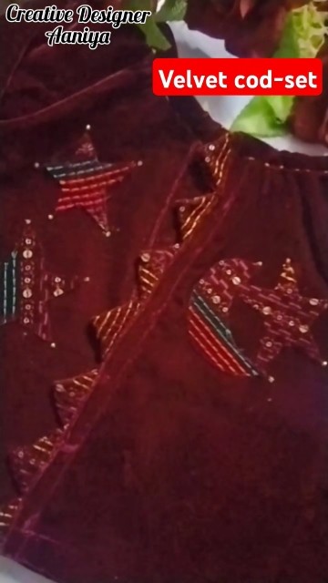 Designer Velvet cod-set for baby/ Velvet cod-set design idea💡 #shorts # ...