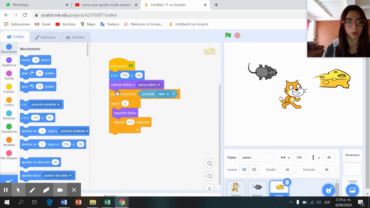 Scratch el gato y el ratón 1 - YouTube