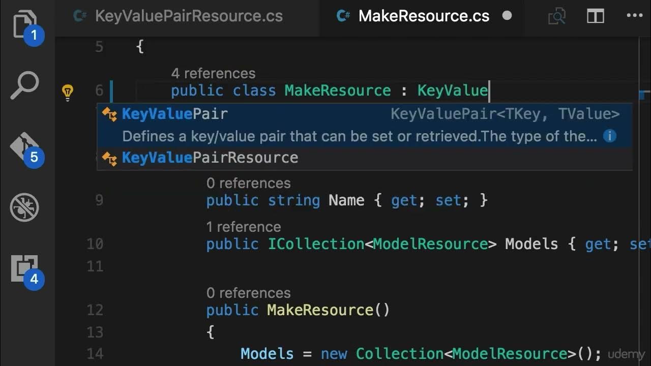 Asp Core 58 Refactoring Using Keyvaluepairresource [by Mosh Hamedani] Youtube
