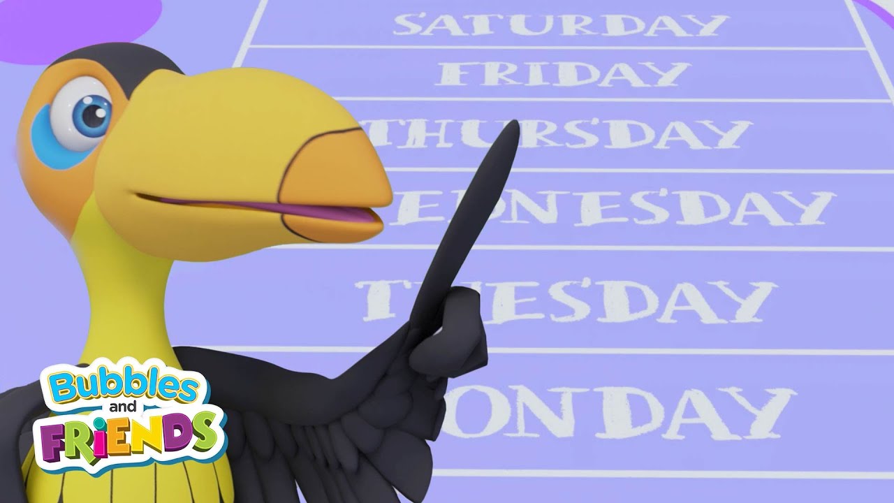 Days of the Week | Bubbles & Friends learn the days of the week and ...