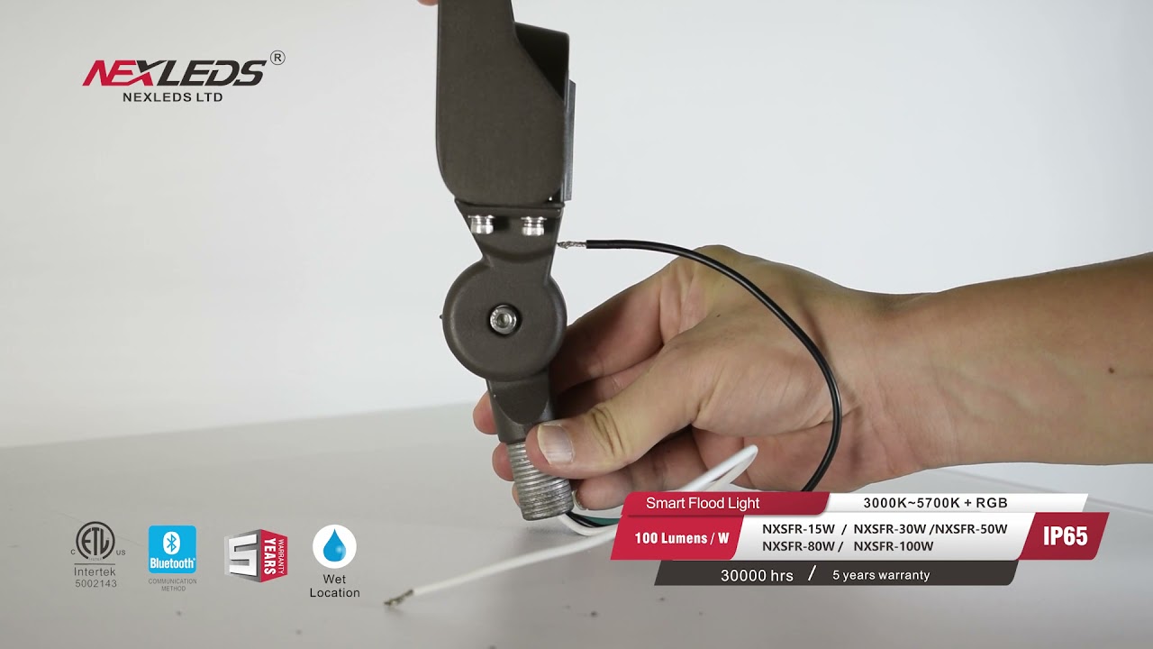 Nexleds LED Smart Flood Light RGBCW - YouTube