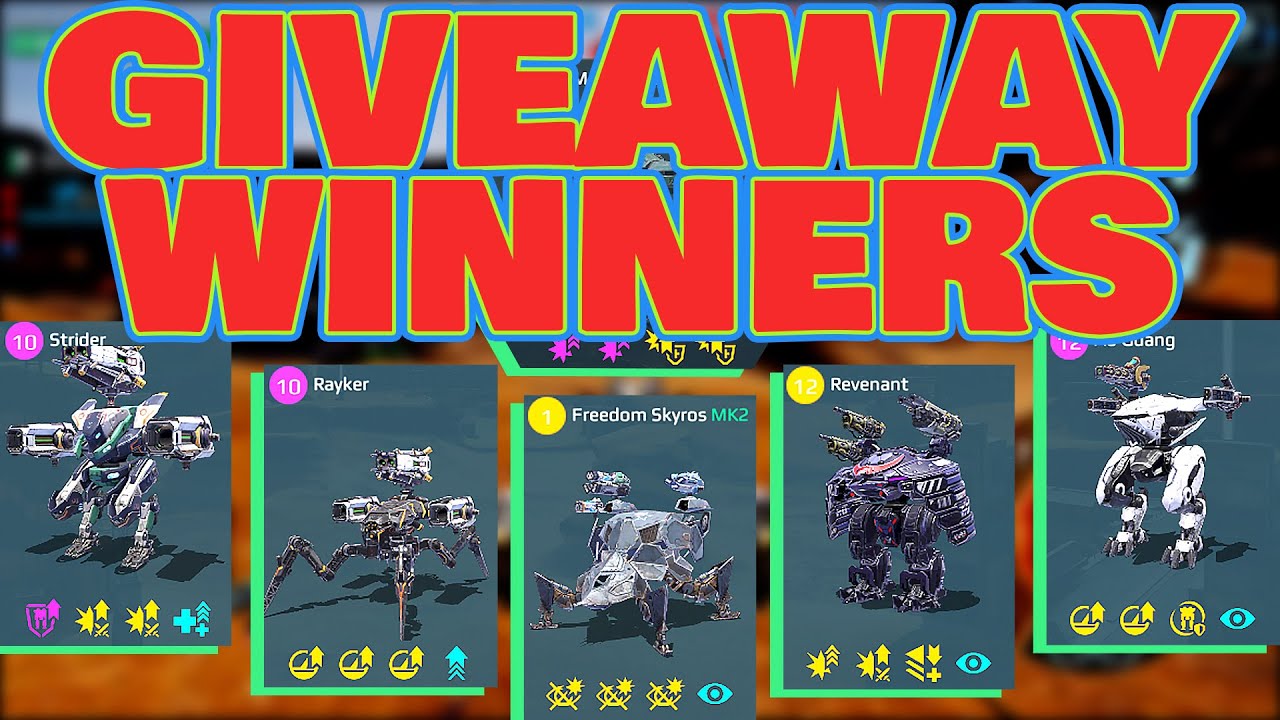 War Robots Decay Giveaway Winners & Dom Gameplay - YouTube