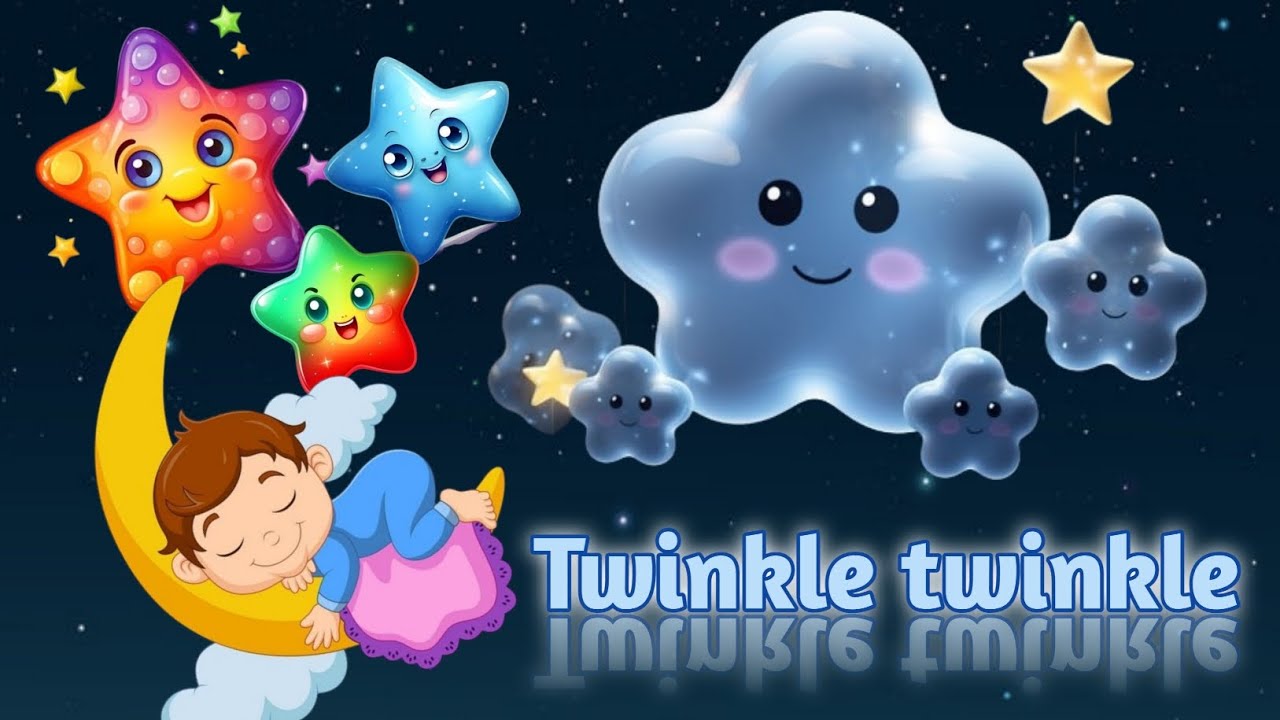 Twinkle twinkle little star ⭐ / Nursery rhymes for kids and Toddlers 🌈 ...