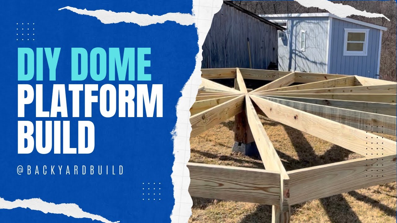 DIY dome deck build #airbnb #dome - YouTube