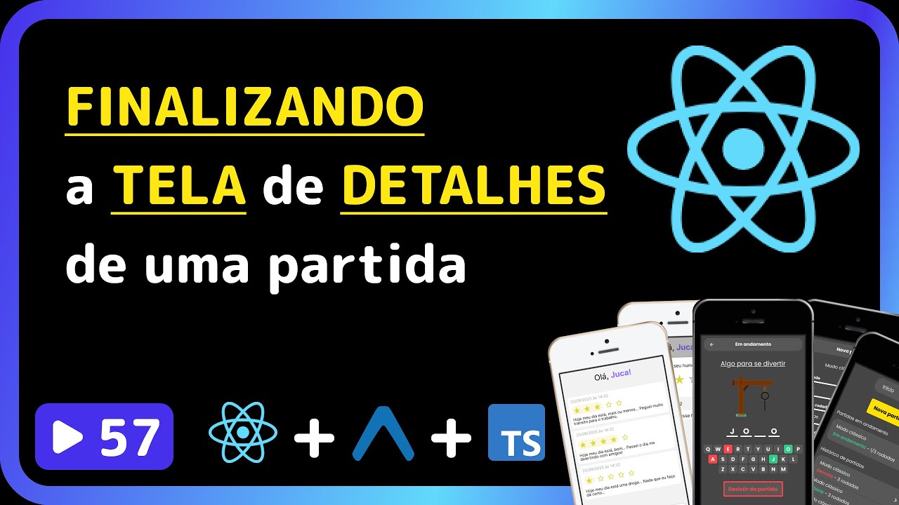 Curso base de React Native 2025: #57 - Finalizando a tela de detalhes ...