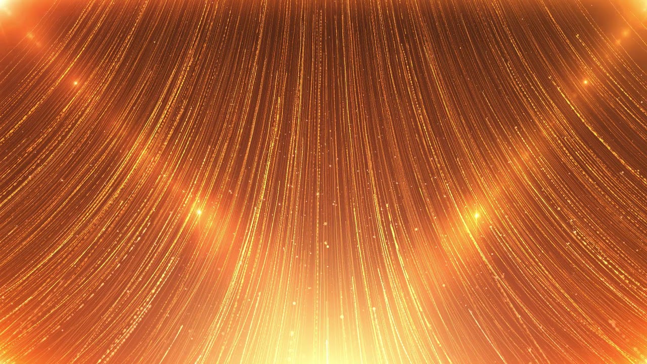 Beautiful golden particles - YouTube
