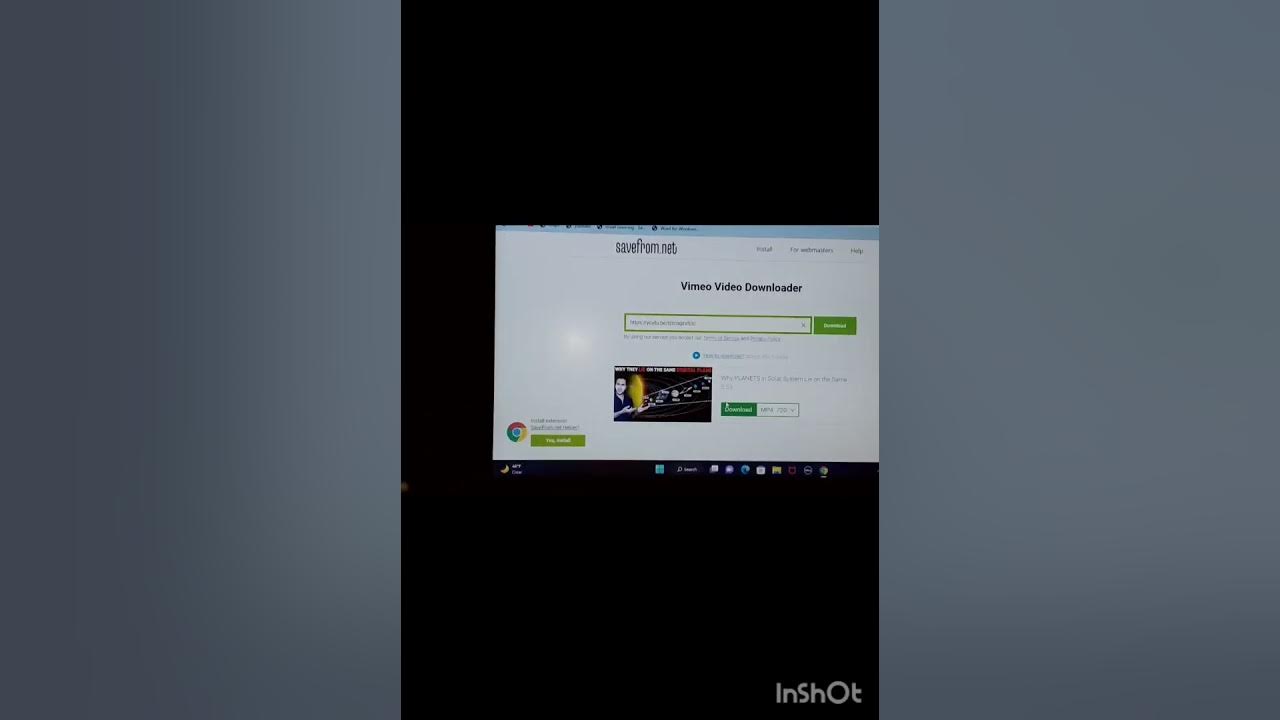 How to download a video from YouTube to save into File explorer - YouTube