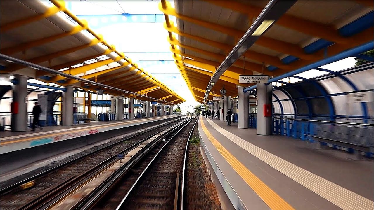 Driver's View Athens Metro Line 1: Kifissia - Attiki - [416] - YouTube