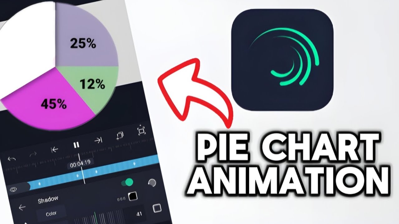 How to create a Pie chart in Alight Motion - YouTube