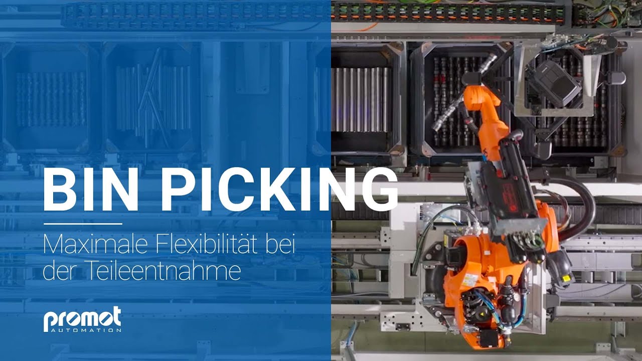 Bin Picking Roboterzelle von PROMOT Automation - YouTube