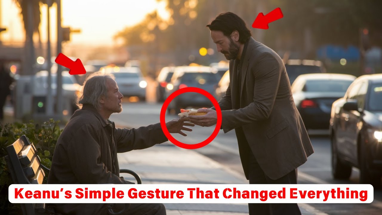 A Simple Act of Kindness: Keanu Reeves Touches a Homeless Man's Heart ...