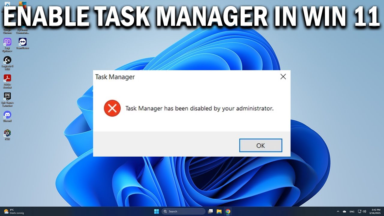 How To Fix Task Manager Has Been Disabled By Your Administrator In ...