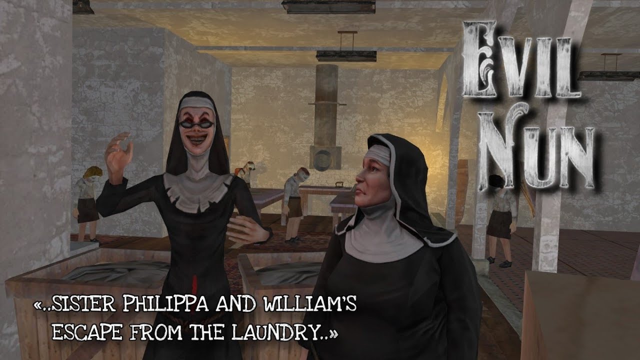 EVIL NUN SISTER PHILIPPA AND WILLIAM S ESCAPE FROM THE LAUNDRY EVIL evil-nun-sister-philippa-and-william-s-escape-from-the-laundry-evil