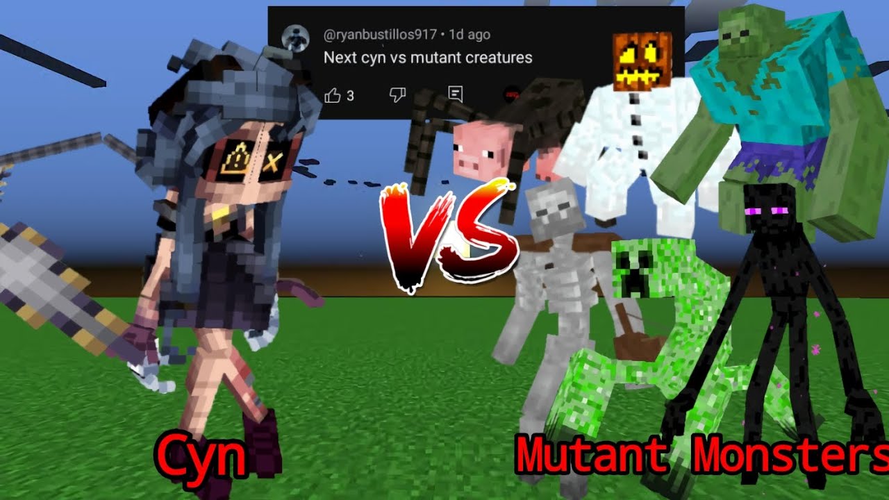 Cyn vs Mutant Monsters | Minecraft Mob Battle - YouTube