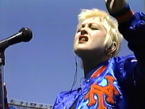 CYNDI LAUPER The National Anthem Opening Day Shea Stadium 4/11/94