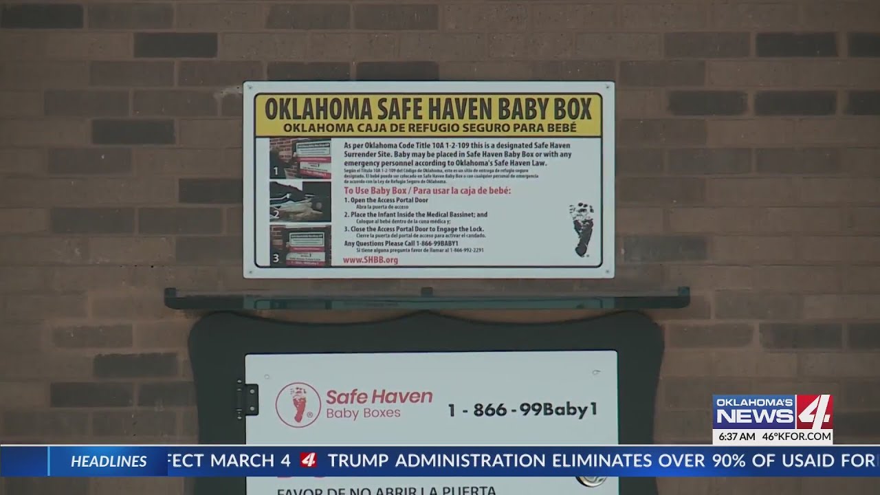 Safe Haven Baby Boxes added to two OKC fire stations - YouTube