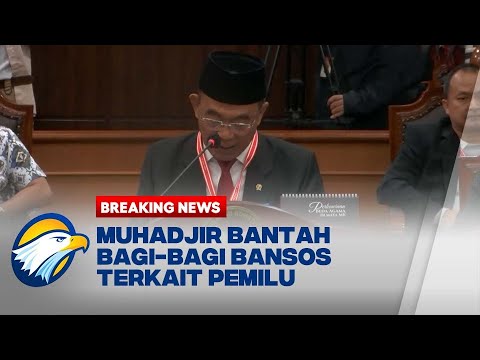 BREAKING NEWS - Muhadjir Bantah Bagi-bagi Bansos Terkait Pemilu - YouTube