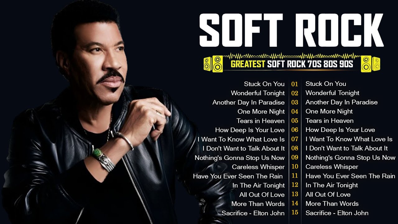 Top 100 Best Soft Rock Songs Of All Time 🔥 Michael Bolton, Elton John ...
