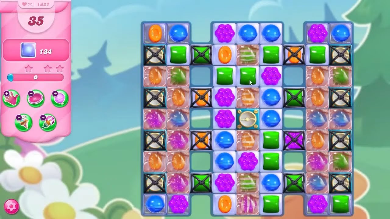 Candy Crush Saga LEVEL 1821 NO BOOSTERS (new) - YouTube
