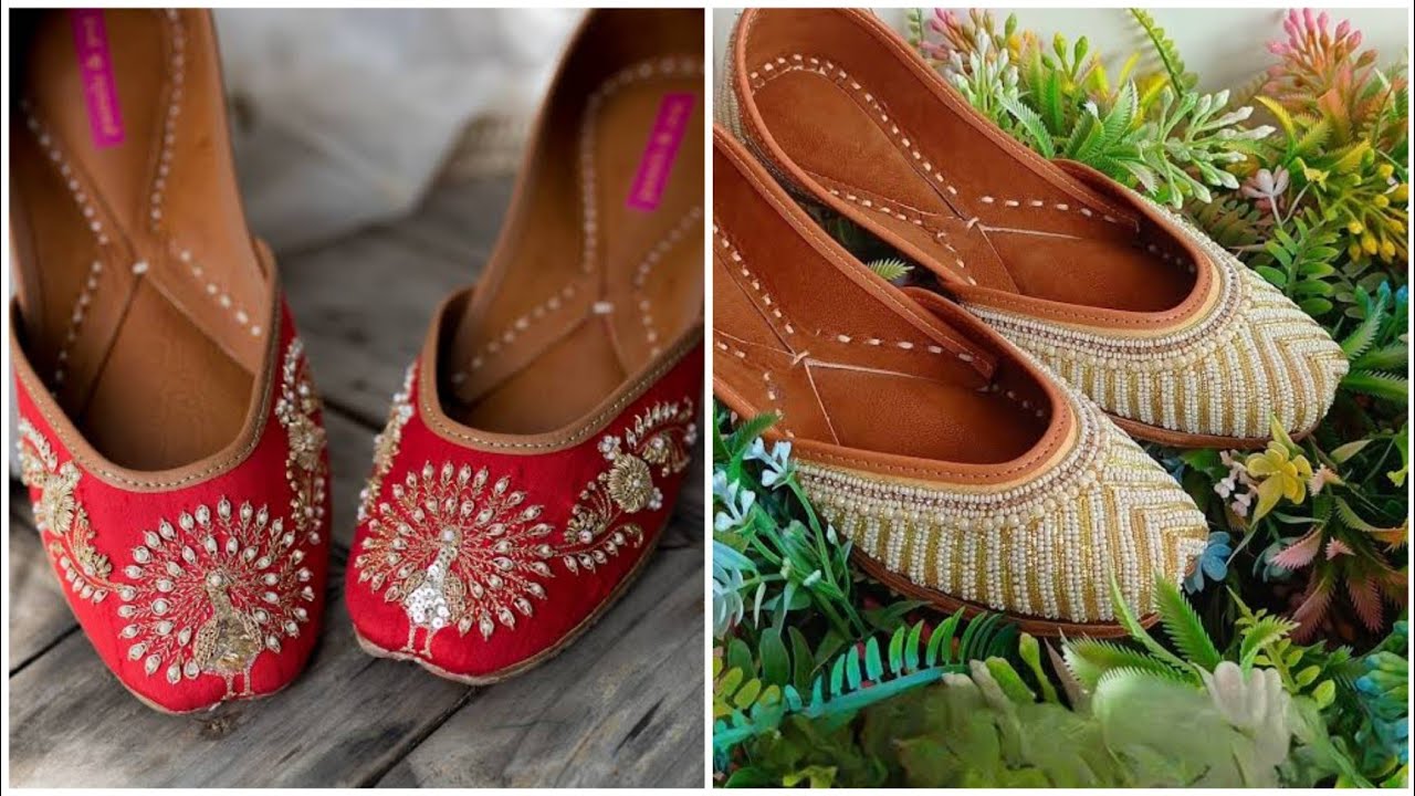 Latest & Beautiful Mojery Designs In 2023/Ethnic Punjabi Jutti Designs ...
