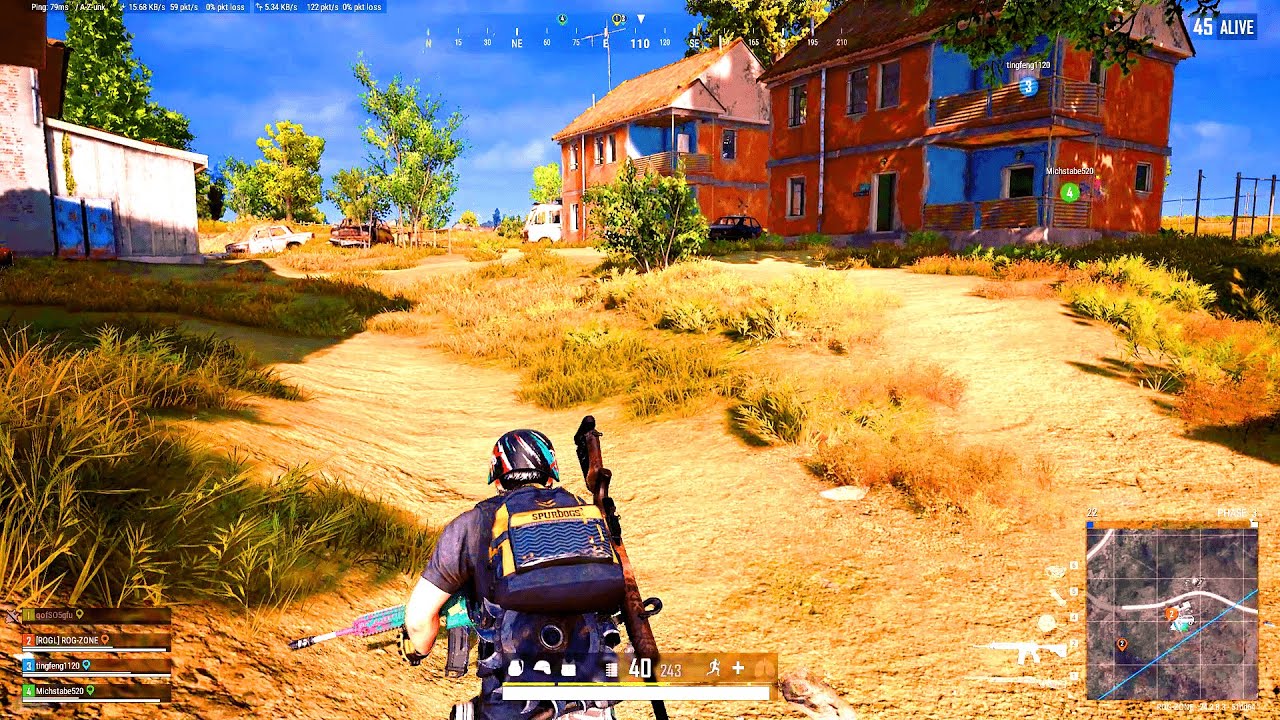 PUBG Erangel Gameplay ( 4K Ultra Graphics ) | ROG ZONE #141 - YouTube