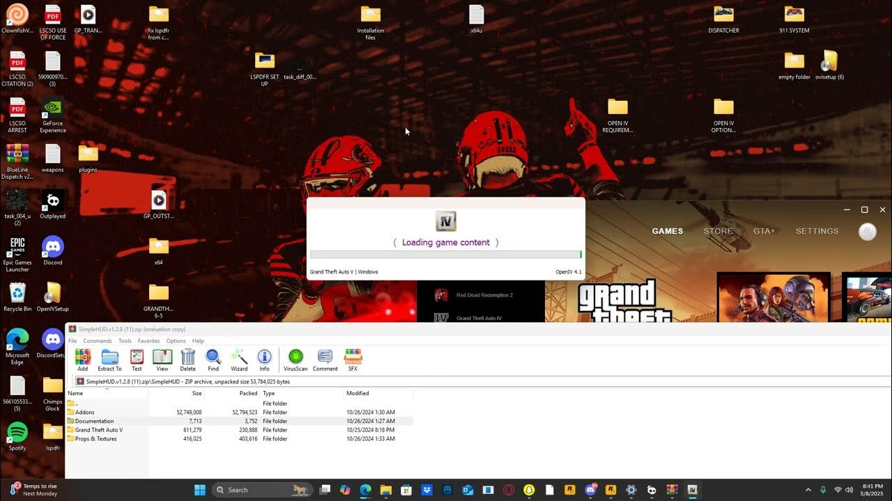how to install blueline dispatch + simple hud need scrpthook v script hook v is not updated yet ...