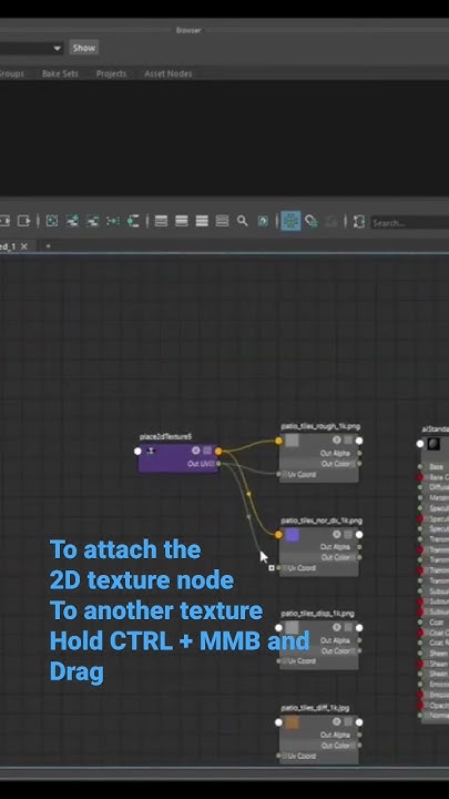 How to add the 2D texture node to other texture nodes #maya #pbr #3d # ...
