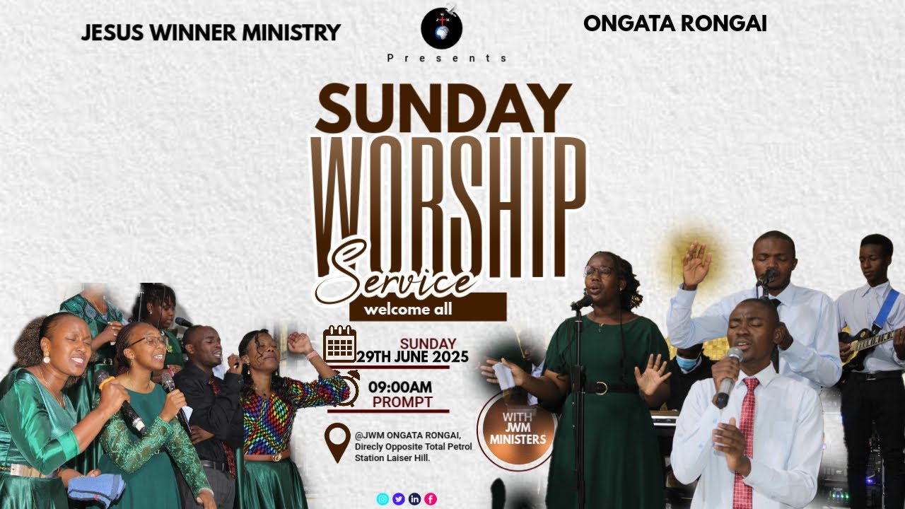 JESUS WINNER MINISTRY RONGAI 29 JUNE 2025 CHURCH SERVICE PRAISE AND ...