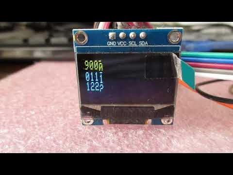 OLED display Adafruit SSD1306. Vertical scroll. Some kind of. - YouTube