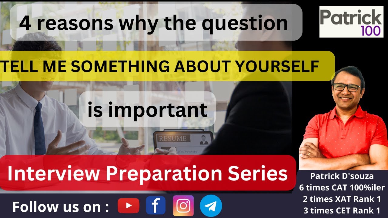 4 reasons why the question Tell me something about yourself is ...