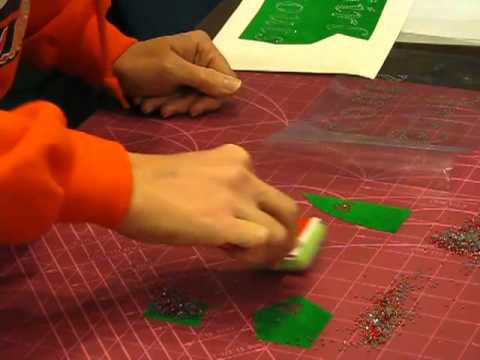 How to make a rhinestone template using the puzzle method & sticky ...