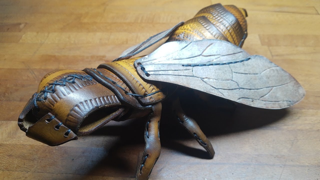 Leather Crafting Tutorial - Bee - YouTube