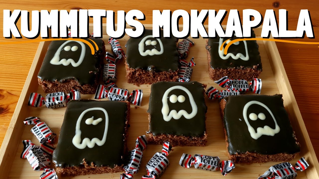 Kummitus Mokkapalat (Hopeatoffeekuorrute - Leivonta Haaste) - YouTube