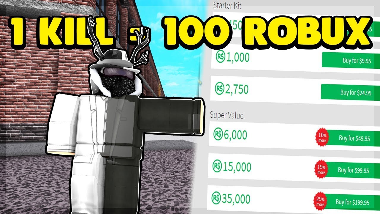 1 KILL = 100 ROBUX ON ROBLOX SUPER POWER TRAINING SIMULATOR - YouTube
