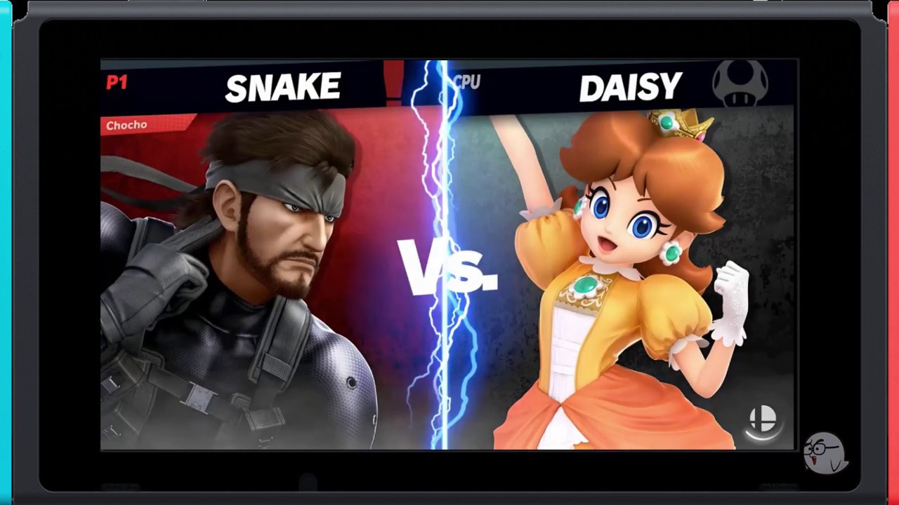 Super Smash Bros Ultimate Snake vs Daisy - Paper Daisy - YouTube