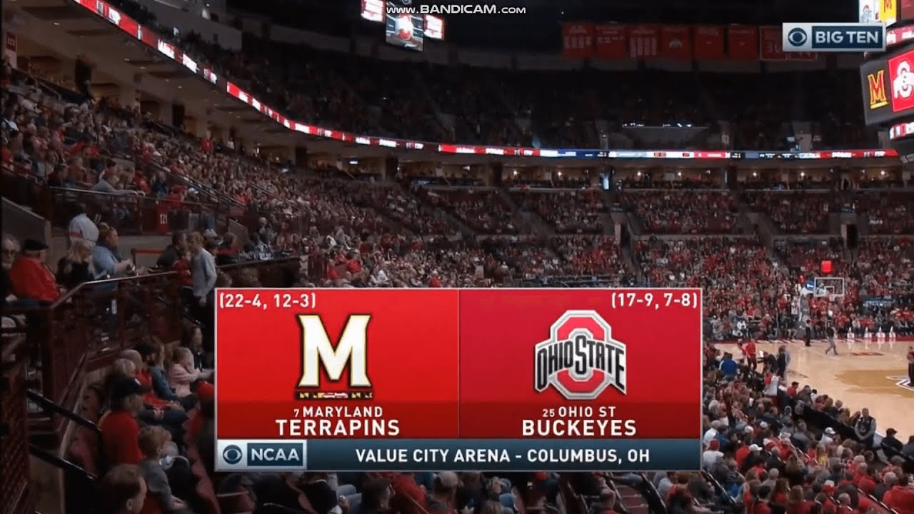 NCAA on CBS intro | 7 Maryland @ 25 Ohio State | 2/23/2020 - YouTube
