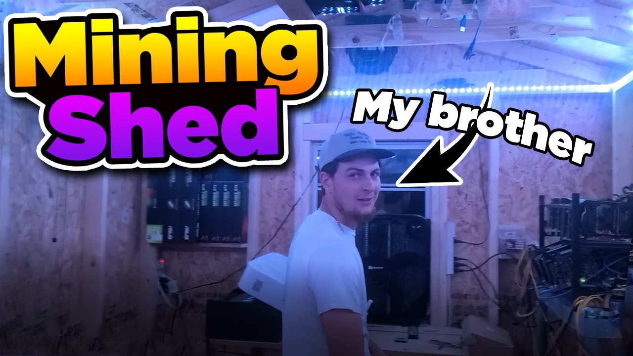 My Brothers GPU Mining Shed Tour - YouTube