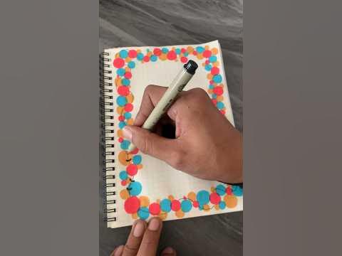 Easy front page design for school projects and idea note journals ...