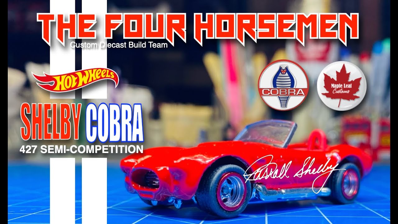 Hot Wheels Shelby Cobra 427 S/C (273) Four Horsemen old NASCAR theme ...