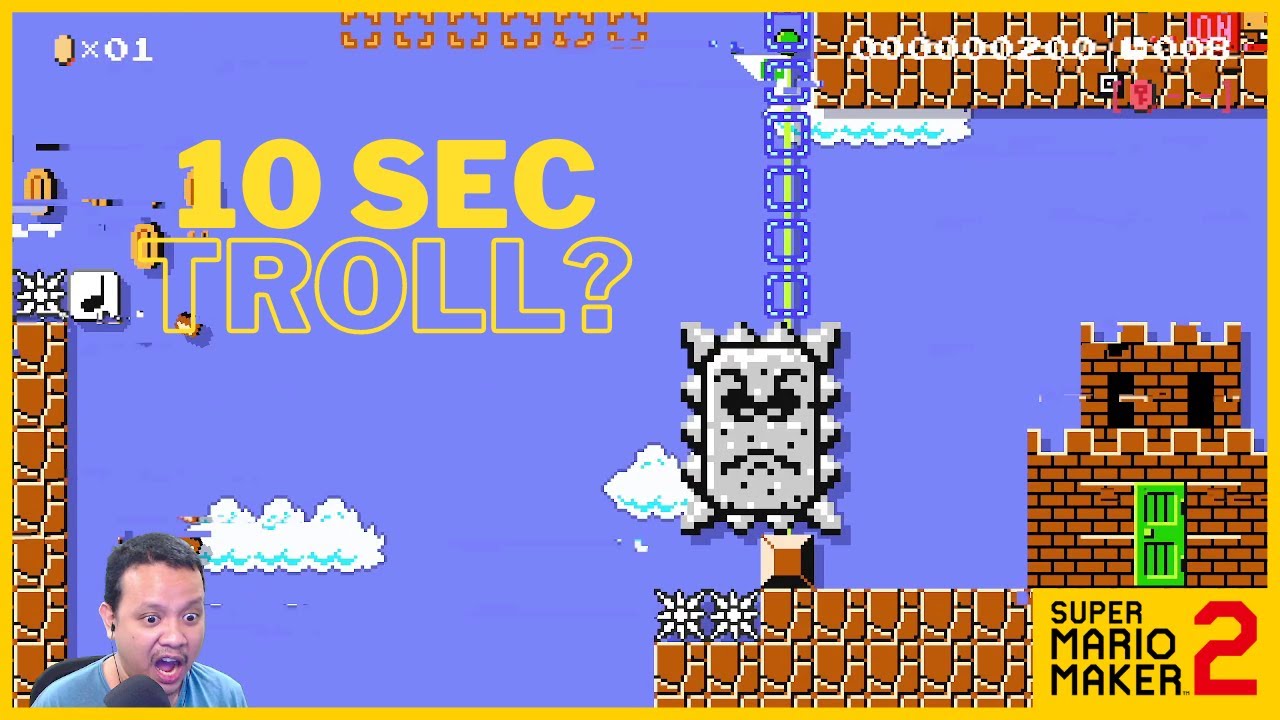 This Troll Level is 10 Seconds Long? [Super Mario Maker 2] - YouTube