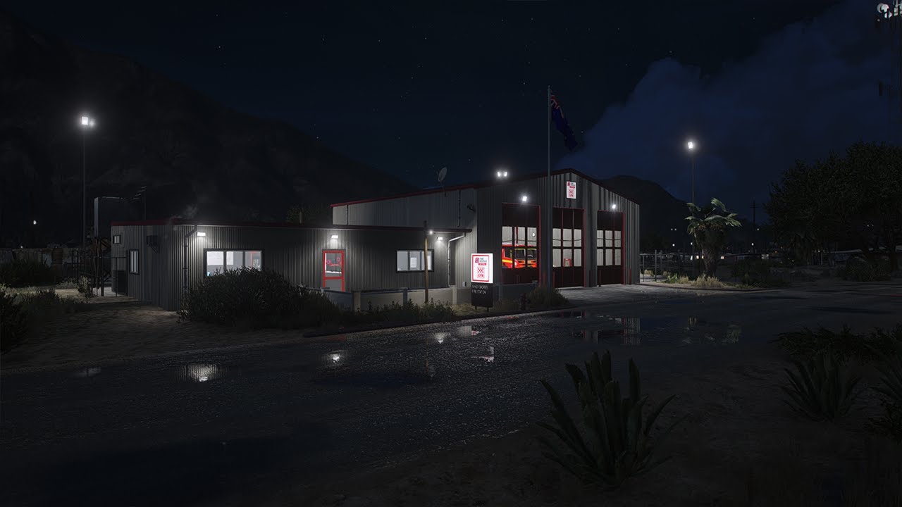 Sandy Shores Police Department Fivem Ready Ymap Gta H