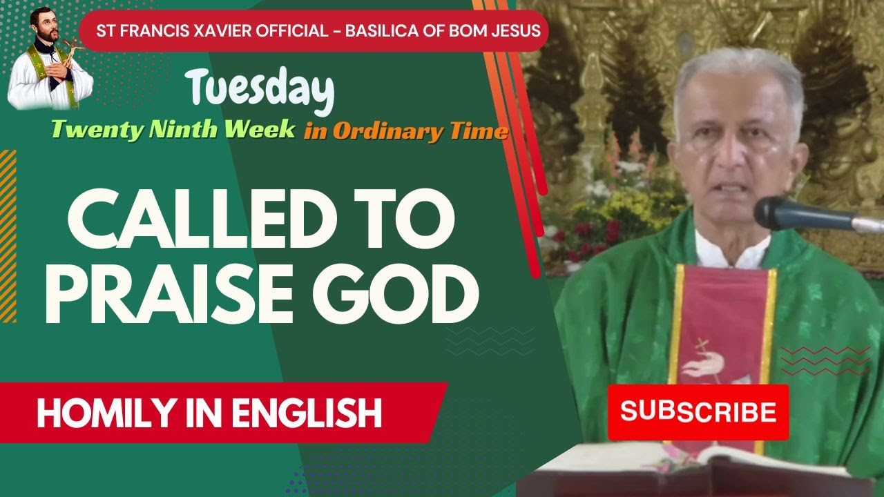 Called To Praise God 🙏Homily in English🙏 21 October 2025 #faith #sermon ...