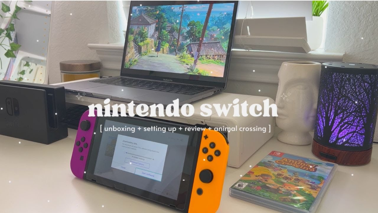 UNBOXING nintendo switch🎮 | setting up, review y animal crossing - YouTube