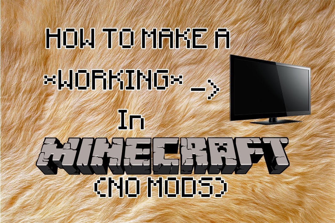 How To Make A *WORKING* TV in MINECRAFT w/ NO MODS - YouTube