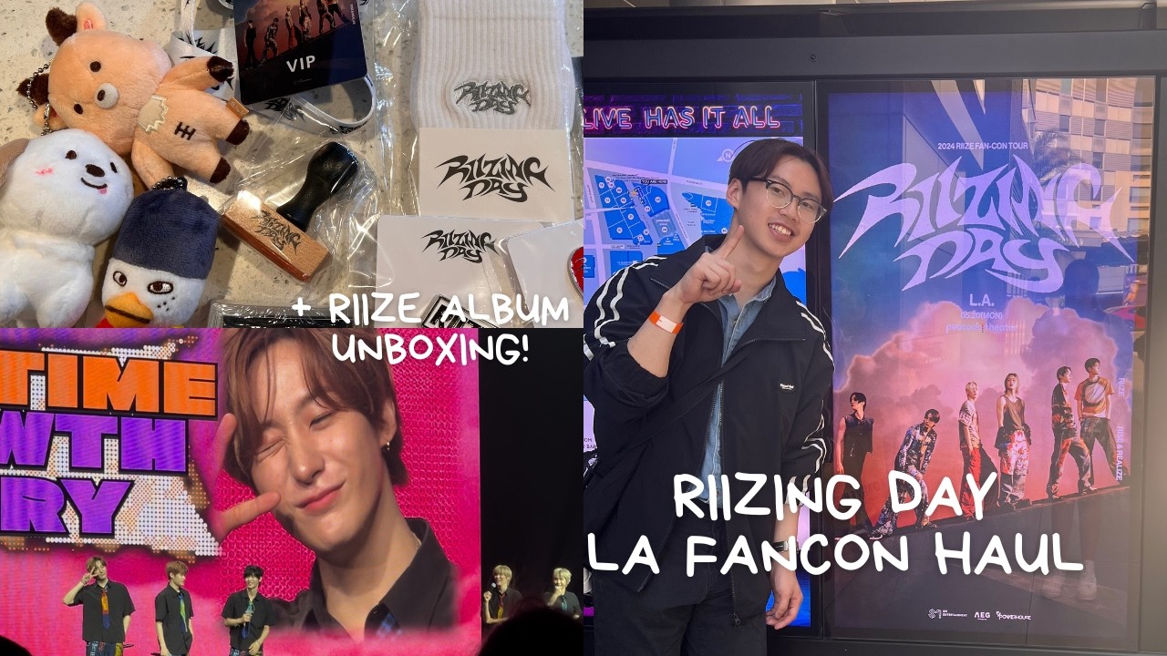 [브리즈 브이로그☁️🧡] RIIZE 라이즈 - RIIZING DAY LA FAN CON VIP HAUL & $1000 ...
