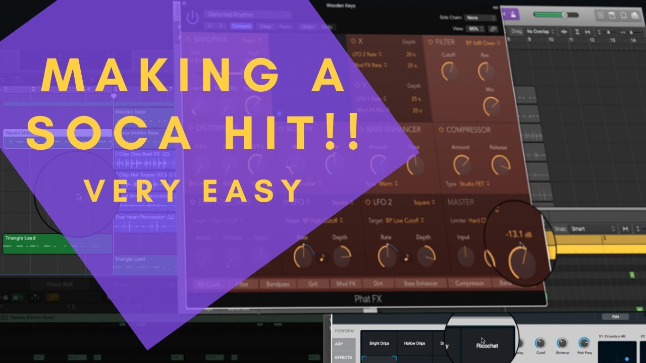 Making A BOUNCY Soca Beat for BEGINNERS & EXPERTS - FUN, EASY ...