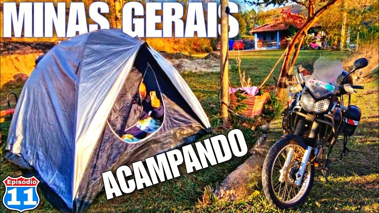 11-VIAGEM de Moto 2024 ACAMPANDO no Interior de MINAS GERAIS VIAJANDO ...