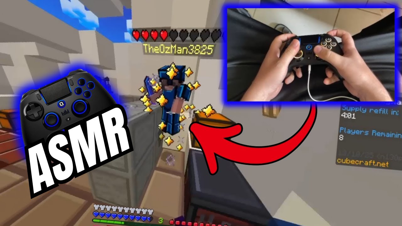 SkyWars ASMR 75 - Clean Controller Clicks (Minecraft Bedrock) - YouTube