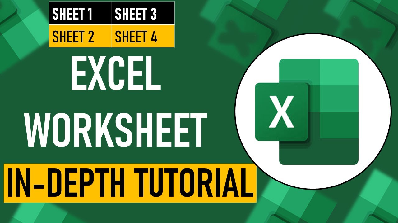 Mastering And Working With Excel Worksheets Excel Tutorials Youtube